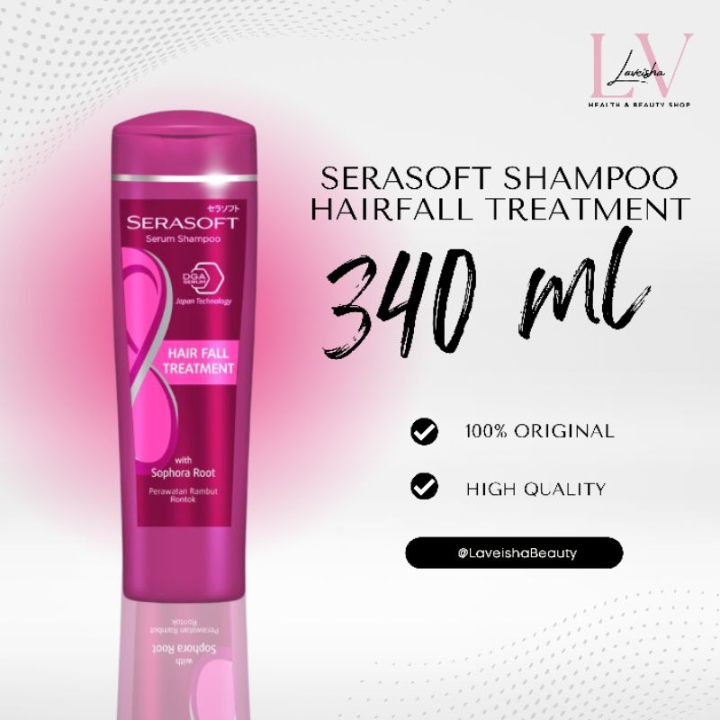 Jual Serasoft Serum Shampoo - Hair fall Treatment 340ml | Shopee Indonesia