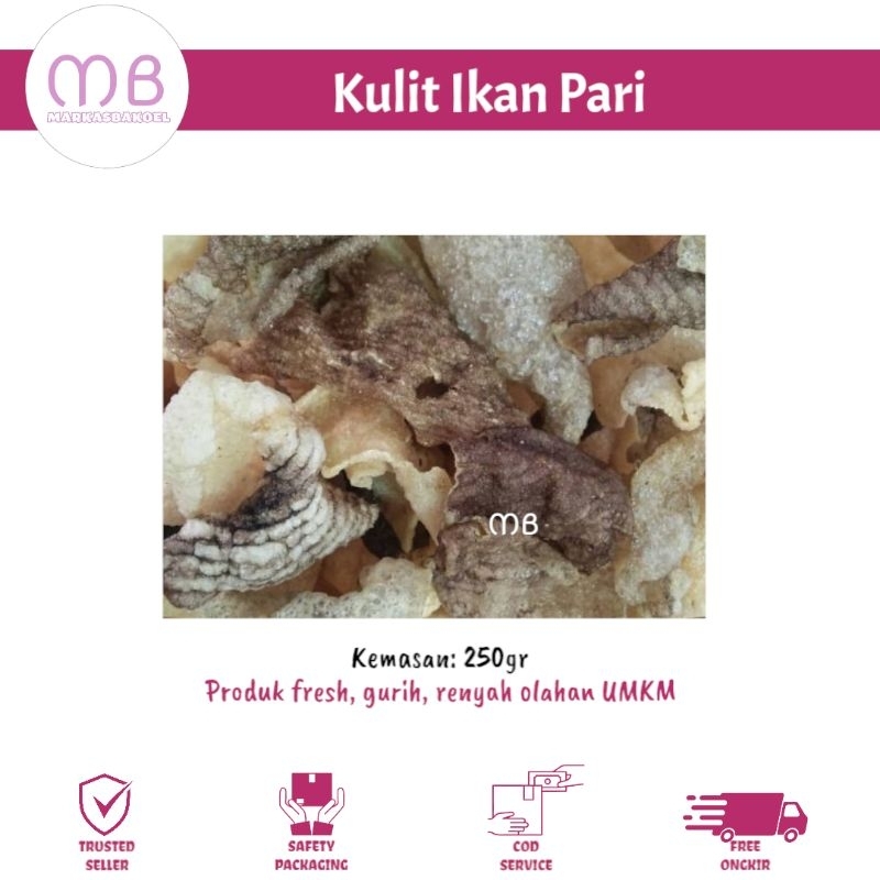 Jual Kerupuk Kulit Ikan Pari / Krupuk Kulit Ikan Pari / Kerupuk Ikan Pe ...