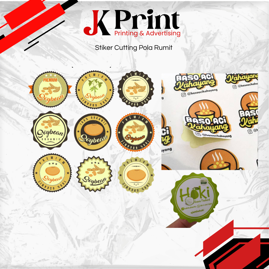 Jual JELAJAH KARYA- Cetak Stiker Label Makanan (POLA RUMIT)/ Label ...