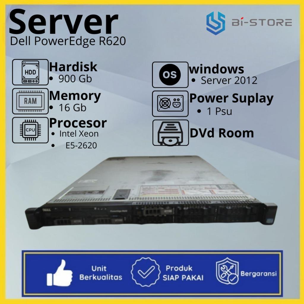 Jual Obral Server Dell PowerEdge R620 Processor E5 2620 Siap Pakai ...