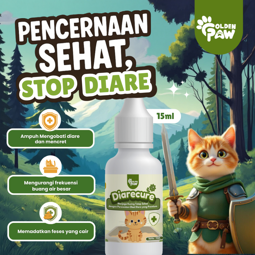 Jual Golden Paw - DiareCure 15ml Obat Diare dan Mencret Ampuh untuk ...