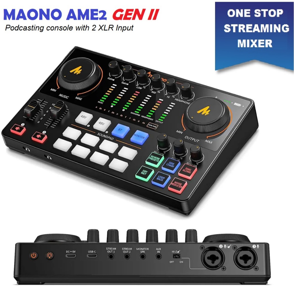 Jual Maono E2 Maonocaster AME2 GEN 2 Portable Live Streaming 2 XLR ...
