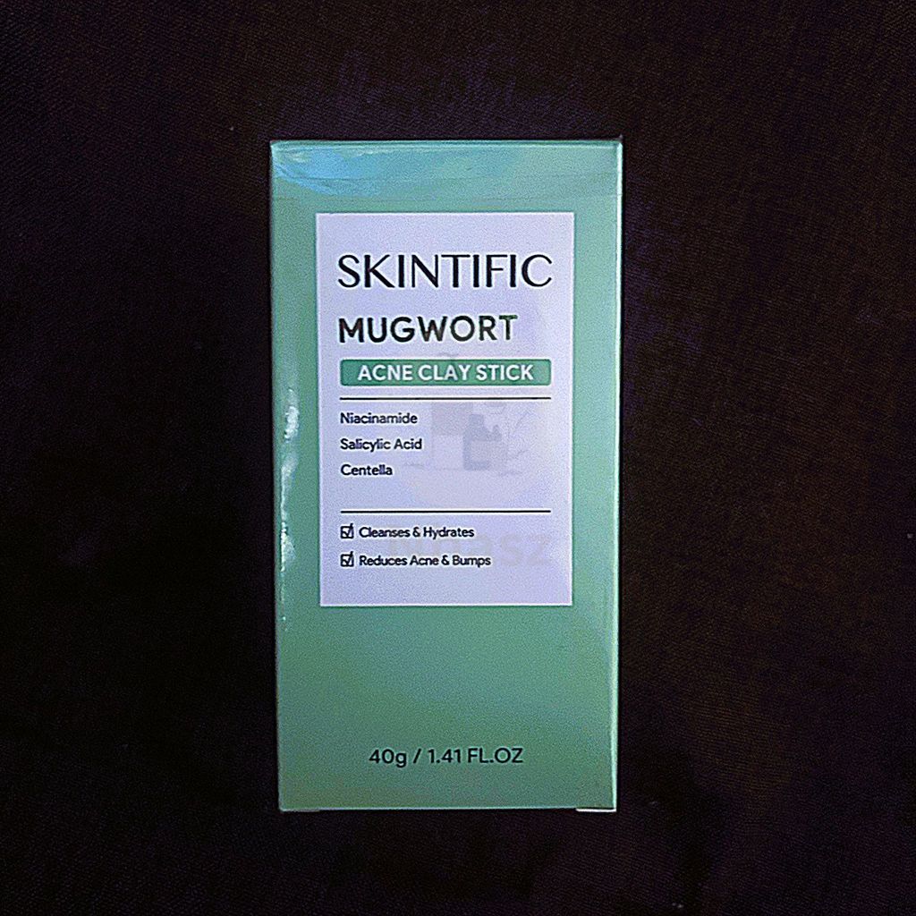 Jual SKINTIFIC Mugwort Anti Pores & Acne Clay Stick Masker Mask 40 gr ...