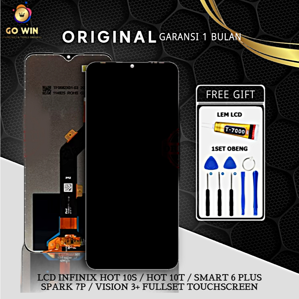 Jual ORIGINAL LCD INFINIX HOT 10S / HOT 10T / SMART 6 PLUS / SPARK 7P ...