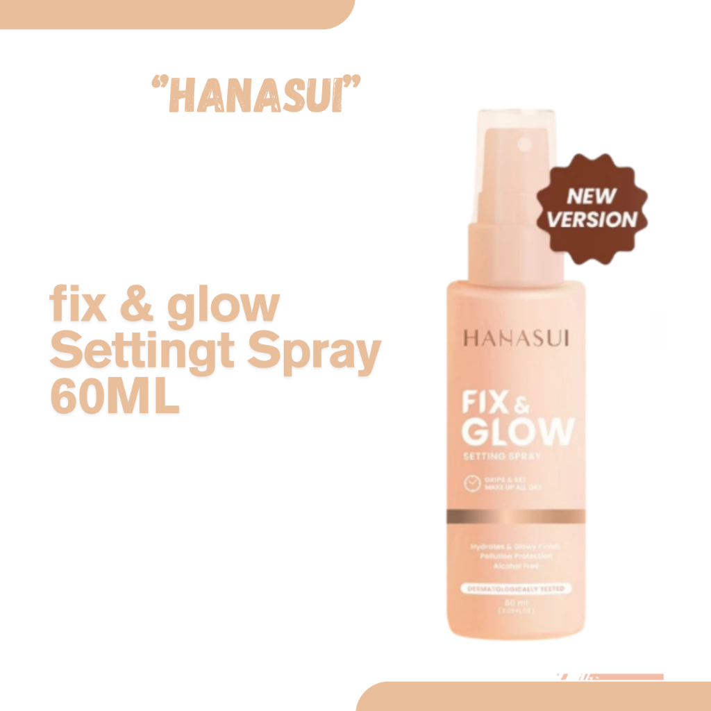 Jual Hanasui Fix and Glow Setting Spray 60ml | Shopee Indonesia