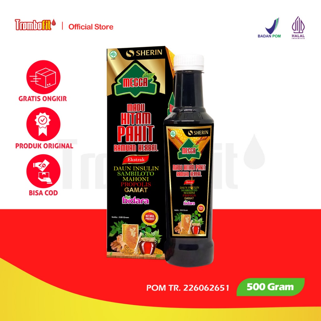 Jual Sherin - Madu Hitam Pahit Sherin isi 500 gram | Shopee Indonesia