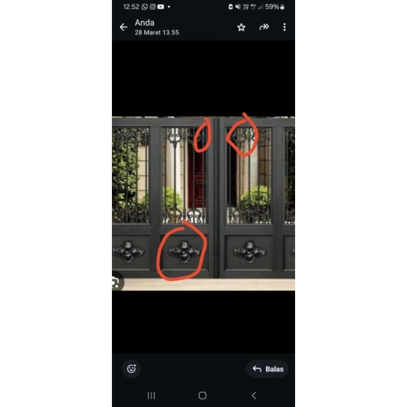 Jual ornamen plat besi pengganti cor aluminium costum ukuran dan motif ...