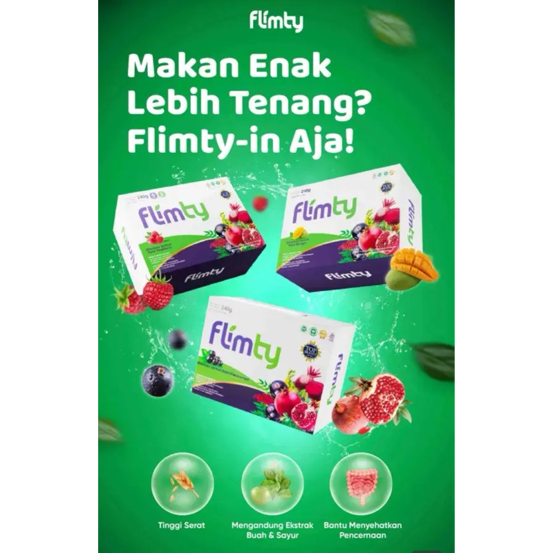 Jual Flimty Fiber Per Sachet | 3 Varian Rasa | Shopee Indonesia