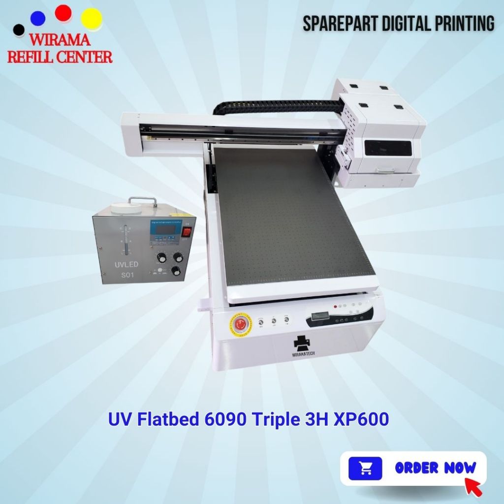 Jual UV Flatbed 6090 Triple 3H XP600 | Shopee Indonesia