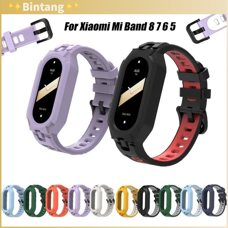 Jual Xiaomi Mi Band 9/8 Strap Mi Band 5 6 7 8 Sports Strap Xiaomi Soft TPU Silicone Replacement ...