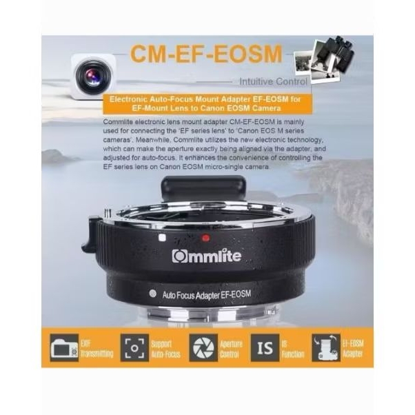 Jual Adapter Commlite CM-EF-EOS M Untuk Semua Canon EOS M | Shopee Indonesia