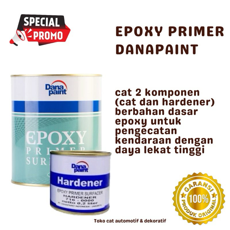 Jual (FREE ONGKIR) EPOXY PRIMER SURFACER DANA PAINT DANAGLOSS CAT DASAR ...