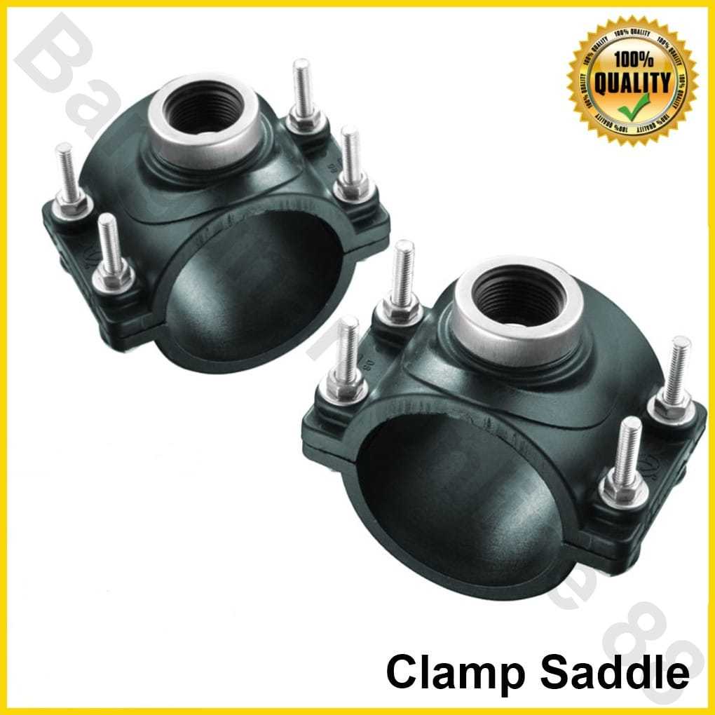 Jual Klem Sadel HDPE 3" x 1" inch Clamp Saddle 90 mm x 1" HDPE | Shopee Indonesia