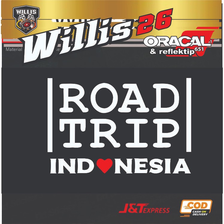 Jual ROAD TRIP INDONESIA (sticker cutting) | Shopee Indonesia