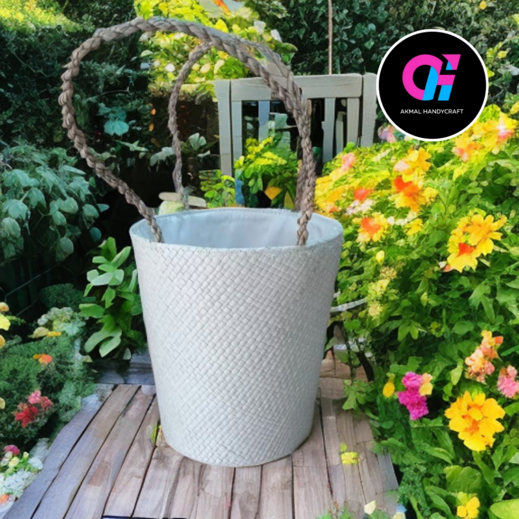 Jual Akmal Handycraft Tas Anyaman Pandan Motif Bunga |Hampers|Tas ...