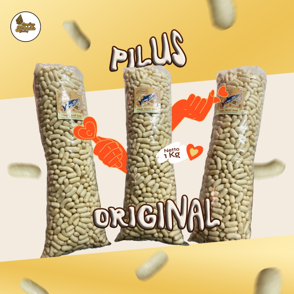 Jual 1kg - Pilus Telor Ikan Cemilan Sichinta (1 Ball) | Shopee Indonesia