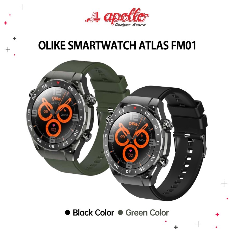 Jual Olike Smartwatch Atlas FM01 Garansi Resmi | Shopee Indonesia