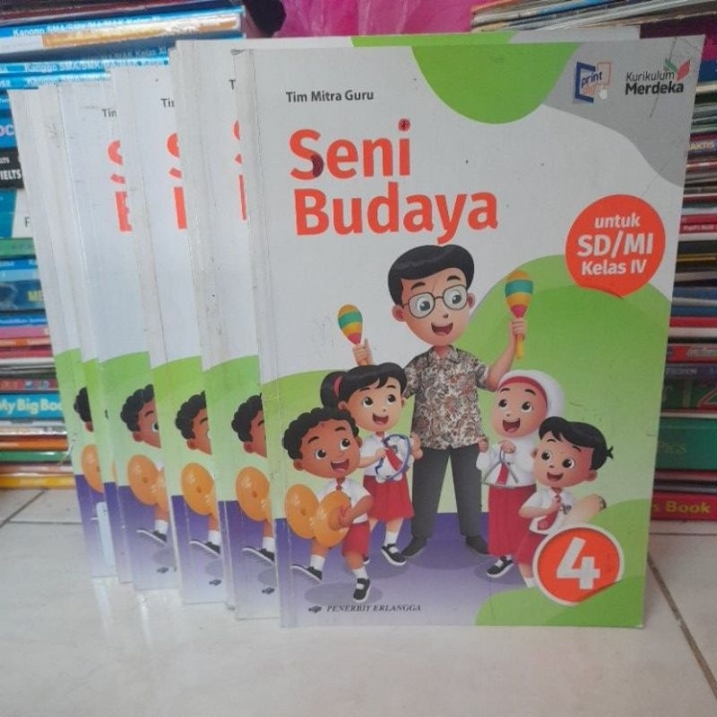 Jual BUKU SENI BUDAYA UNTUK KELAS 4 SD KURIKULUM MERDEKA/ERLANGGA | Shopee Indonesia