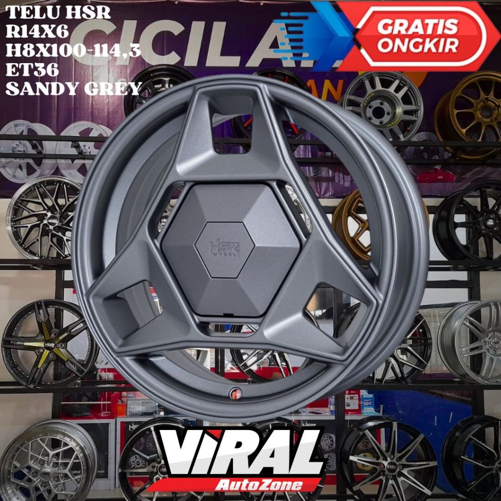 Jual Velg Mobil Ring 14 Model Terbaru HSR TELU R14 UNTUK KIJANG , AVANZA , XENIA , SIGRA ...