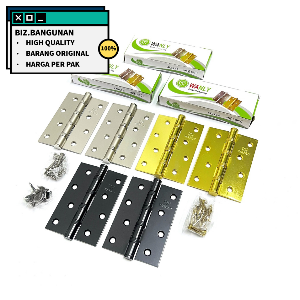 Jual ENGSEL BESI WANLY 4" INCH - JENDELA / PINTU | Shopee Indonesia