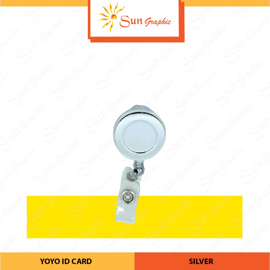 Jual Yoyo Name Tag Id Card Silver Gantungan Tarik Id Card - Sun Graphic ...