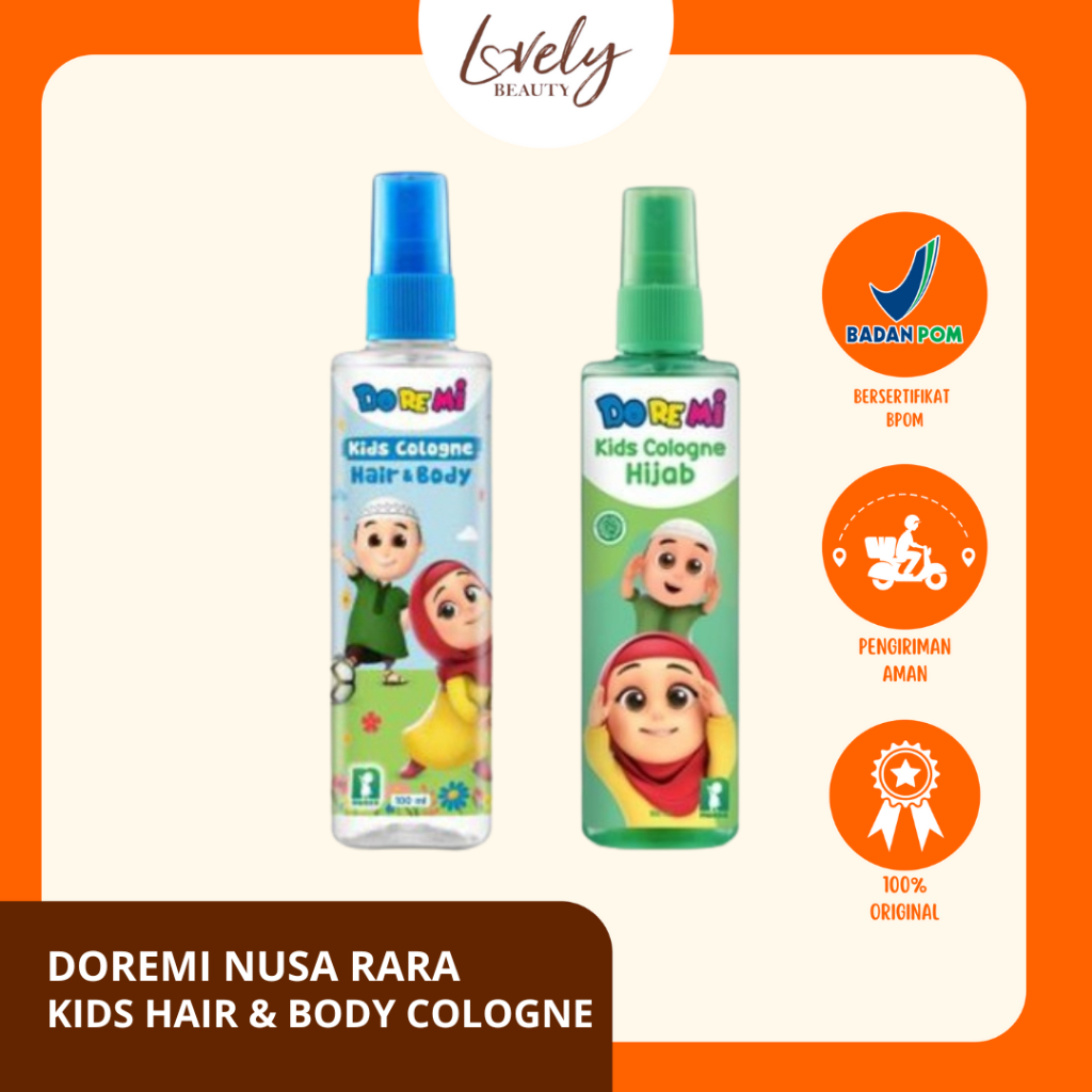 Jual LOVELY | DOREMI Kids Cologne 100ml Hair & Body I Hijab I Parfum ...