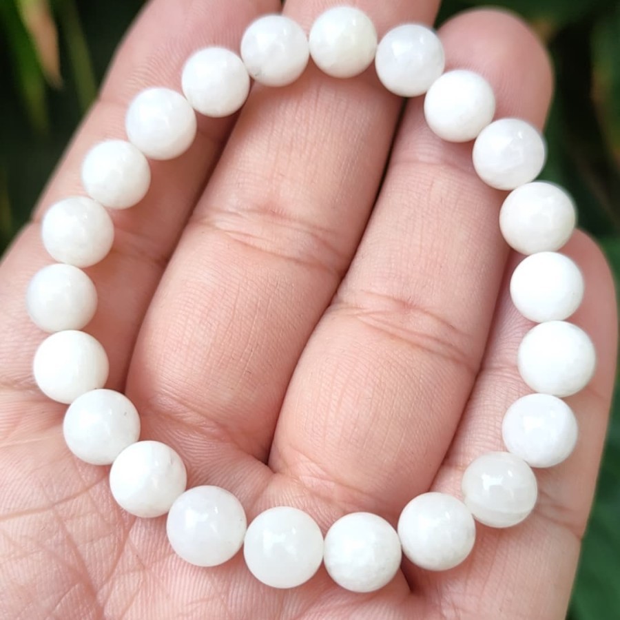 Jual Gelang Natural White Moonstone | Shopee Indonesia