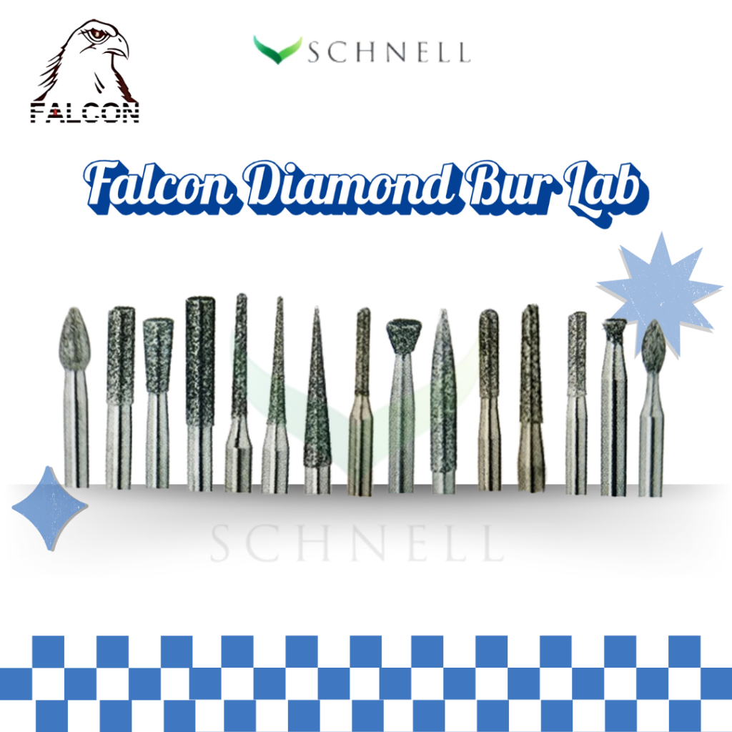 Jual FALCON Diamond Bur Lab / Dental Burs / Mata Bur Bor / Tekniker / Highspeed Lowspeed ...