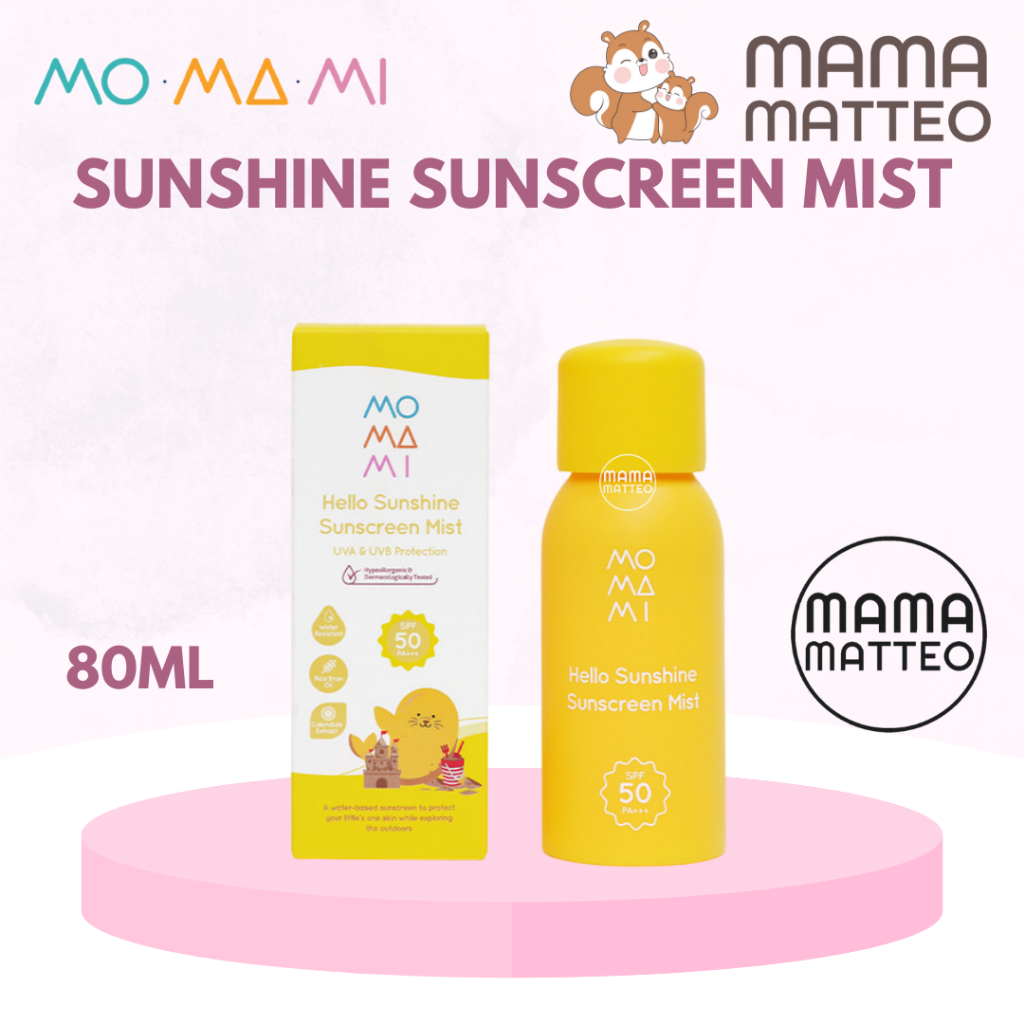 Jual MOMAMI Hello Sunshine Sunscreen Mist 80ml / Sun Screen Bayi Spray ...