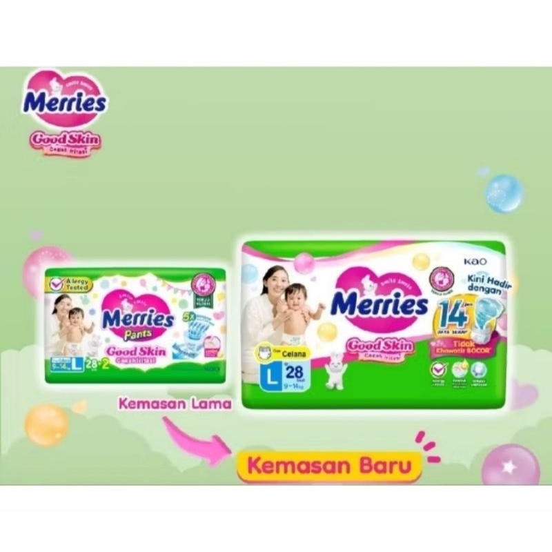 Jual MERRIES PANTS GOOD SKIN L 28 / POPOK UKURAN L 28 + 2 KEMASAN ...