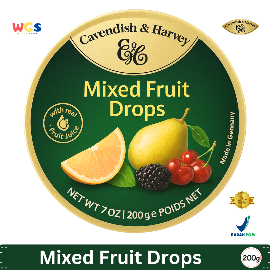Jual Cavendish & Harvey Mixed Fruit Drops 200g - Permen Buah Aneka Rasa ...