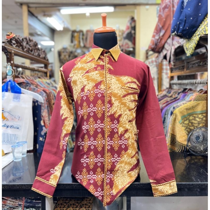 Jual Batik Executive Red Menyala | Shopee Indonesia