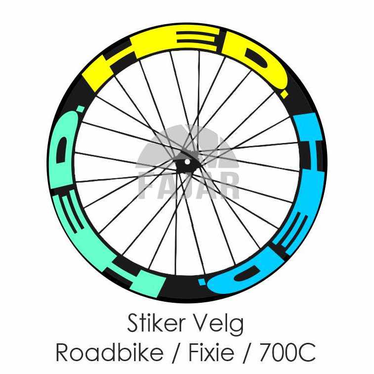 Jual Stiker HED Untuk Velg Sepeda Roadbike/Fixie Rims 700C Harga Bijian ...