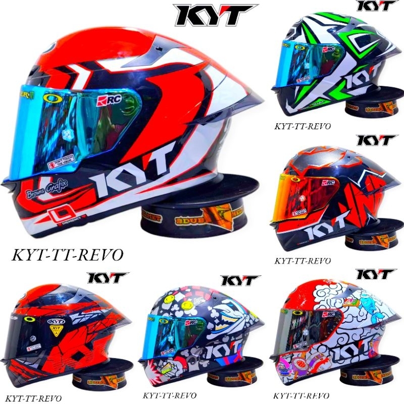 Jual Helm KYT TT Revo Ricardo Rossi Original KYT | Shopee Indonesia