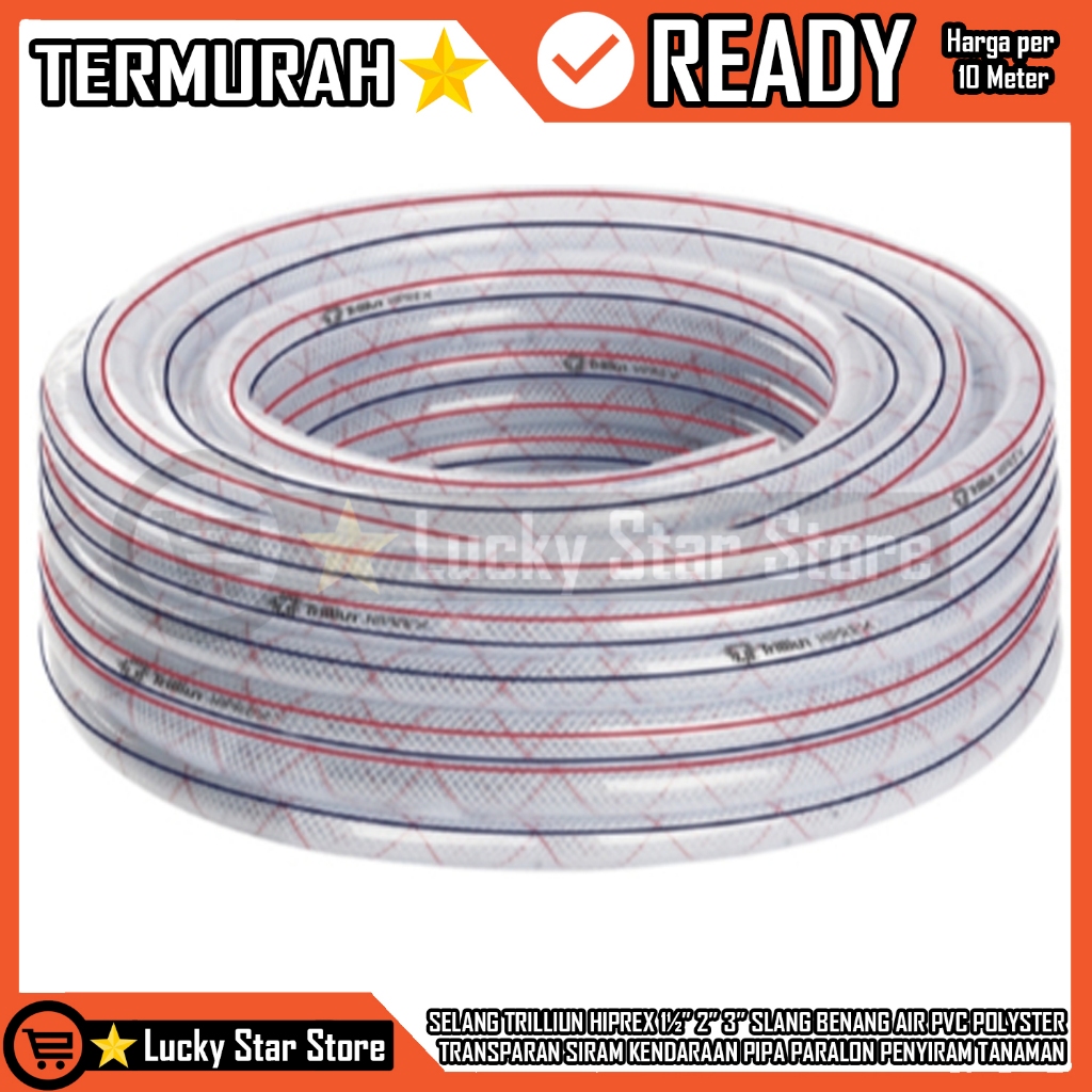Jual Selang Air Aer Merk Trilliun Hose Selang Air Hiprex Serat Benang Selang Eceran Keras Selang ...