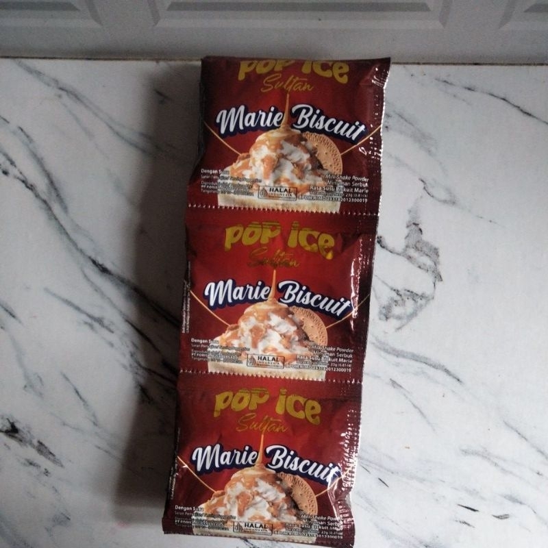 Jual Pop ice SULTAN Italian chociato/marie biscuit/pop corn caramel ...