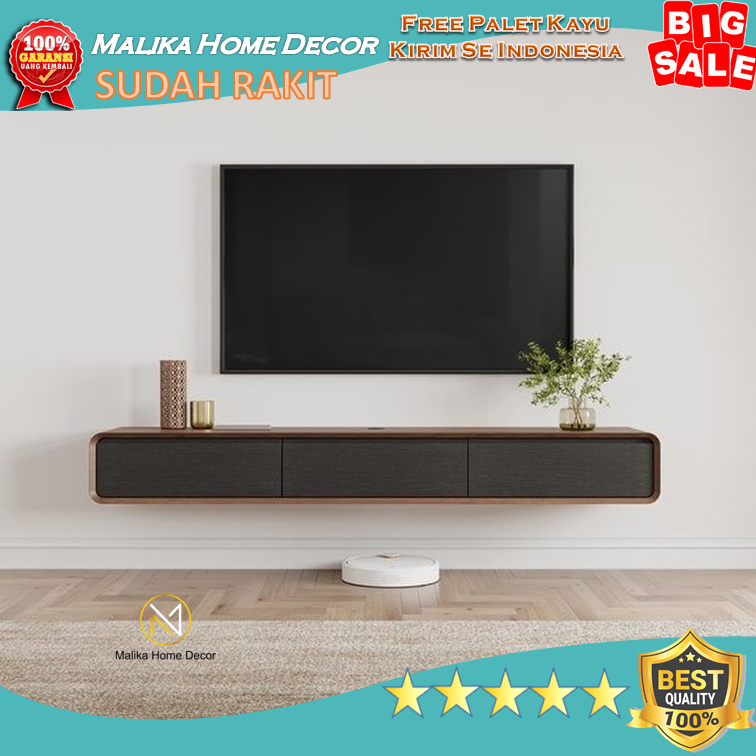 Jual mtv4 meja tv meja gantung meja tv minimalis melayang meja tv model ...