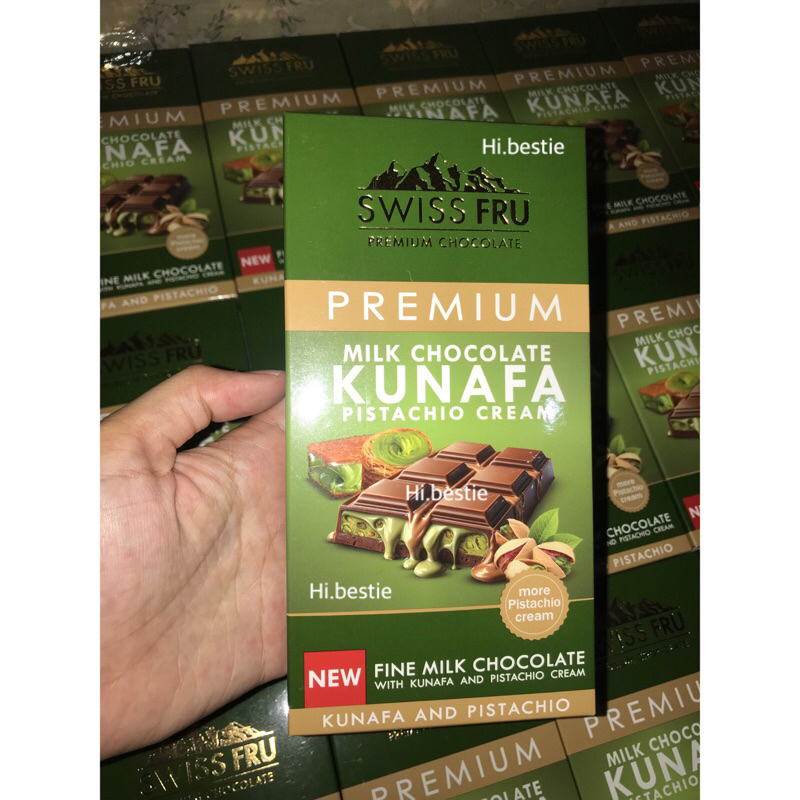 Jual PROMO COKLAT SWISS FRU | COKLAT KUNAFA PISTACHIO | COKLAT DUBAI ...