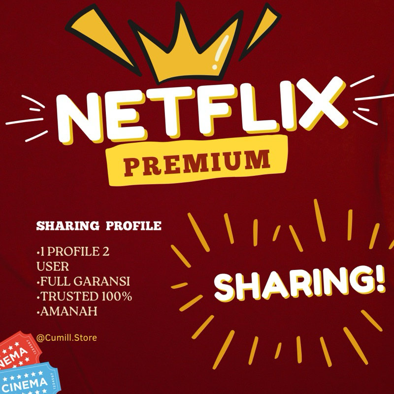 Jual NETFLIXX PREMIUM MURAH FULL GARANSI 1 BULAN | NETFLIXX SHARING MURAH | NETFLIX BERGARANSI ...