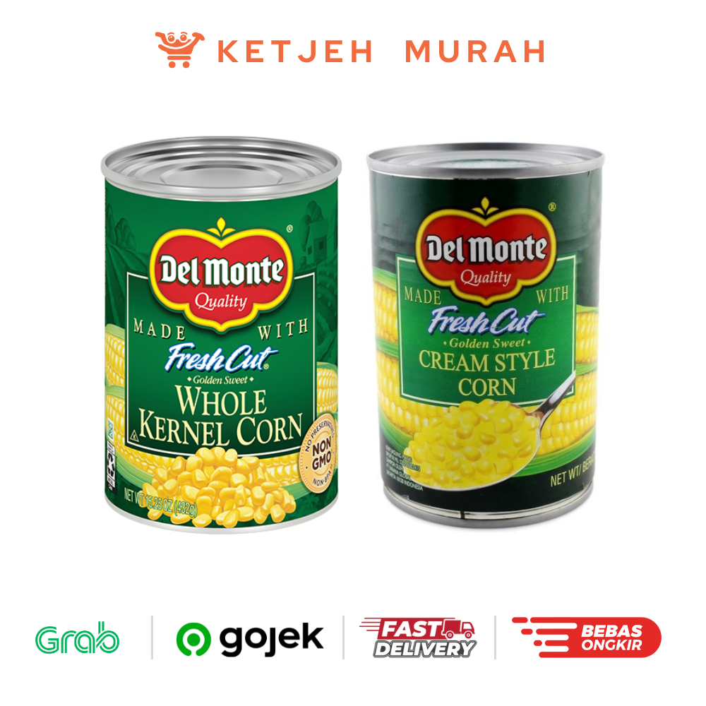 Jual Delmonte Jagung Kaleng Whole Kernel Corn / Cream Style Corn ...