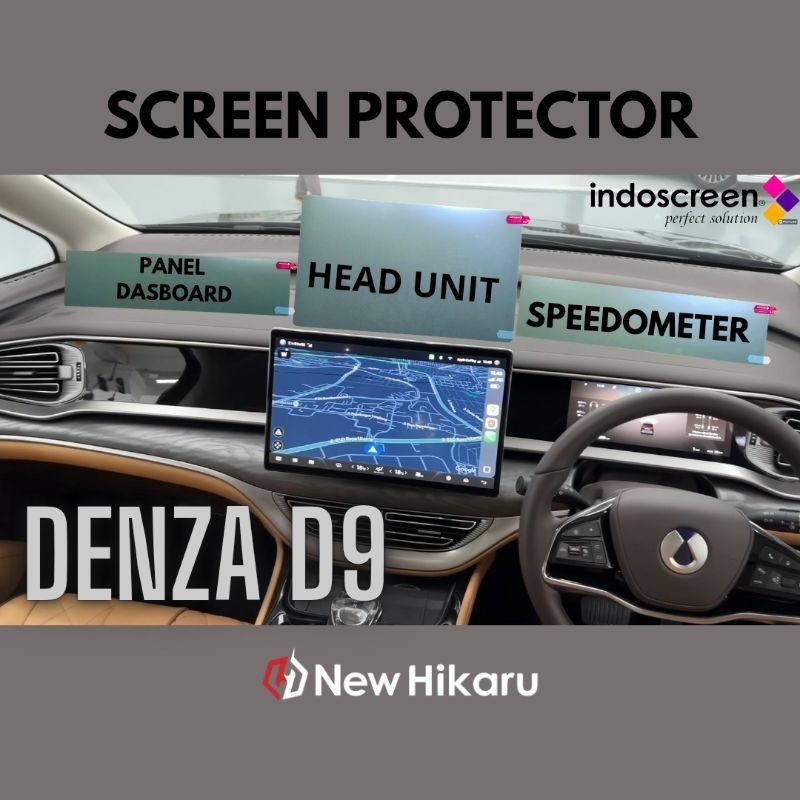 Jual DENZA D9 - Premium Anti Gores Layar Head Unit & Rear Seat Screen ...