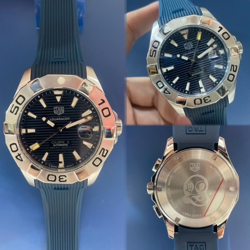Jual JAM TANGAN PRIA TAG HEUER AQUARACER CALIBRE 5 JAPAN AUTOMATIC ...