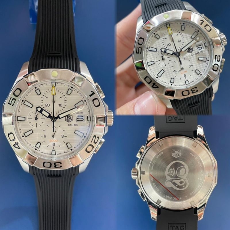 Jual JAM TANGAN PRIA TAG HEUER AQUARACER SILVER PUTIH JAPAN QUARTZ ...