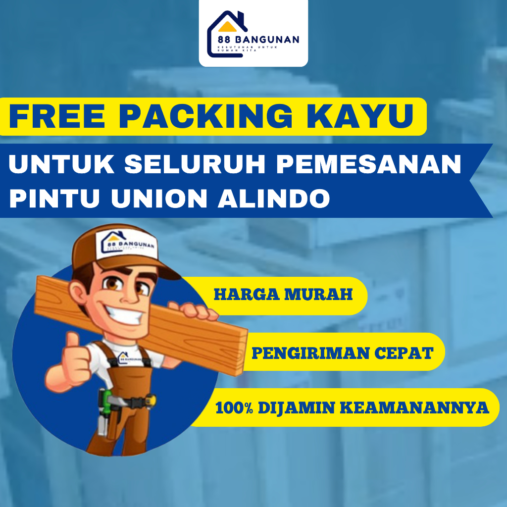 Jual Alindo - [Packing Peti Kayu] Pintu Kamar Mandi PVC 70X195 Cm UNION ...
