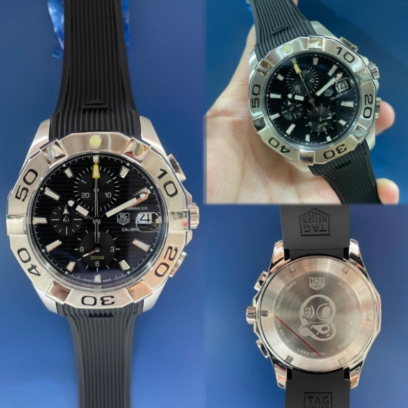 Jual JAM TANGAN PRIA TAG HEUER AQUARACER HITAM SILVER JAPAN QUARTZ ...