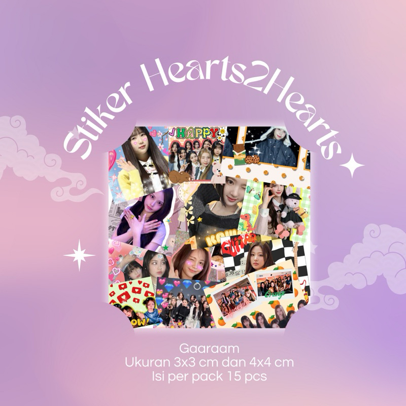 Jual Stiker Deco Kpop Hearts2Hearts Ukuran 3x3 4x4 cm Carmen Jiwoo ...