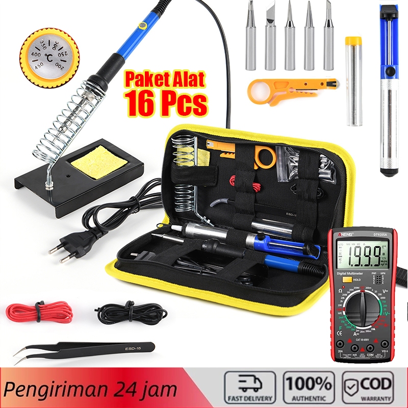 Jual 【COD】Solder Listrik 60 Watt Murah Paket Penyedot Penghisap Timah Set Kit Lengkap Komplit ...