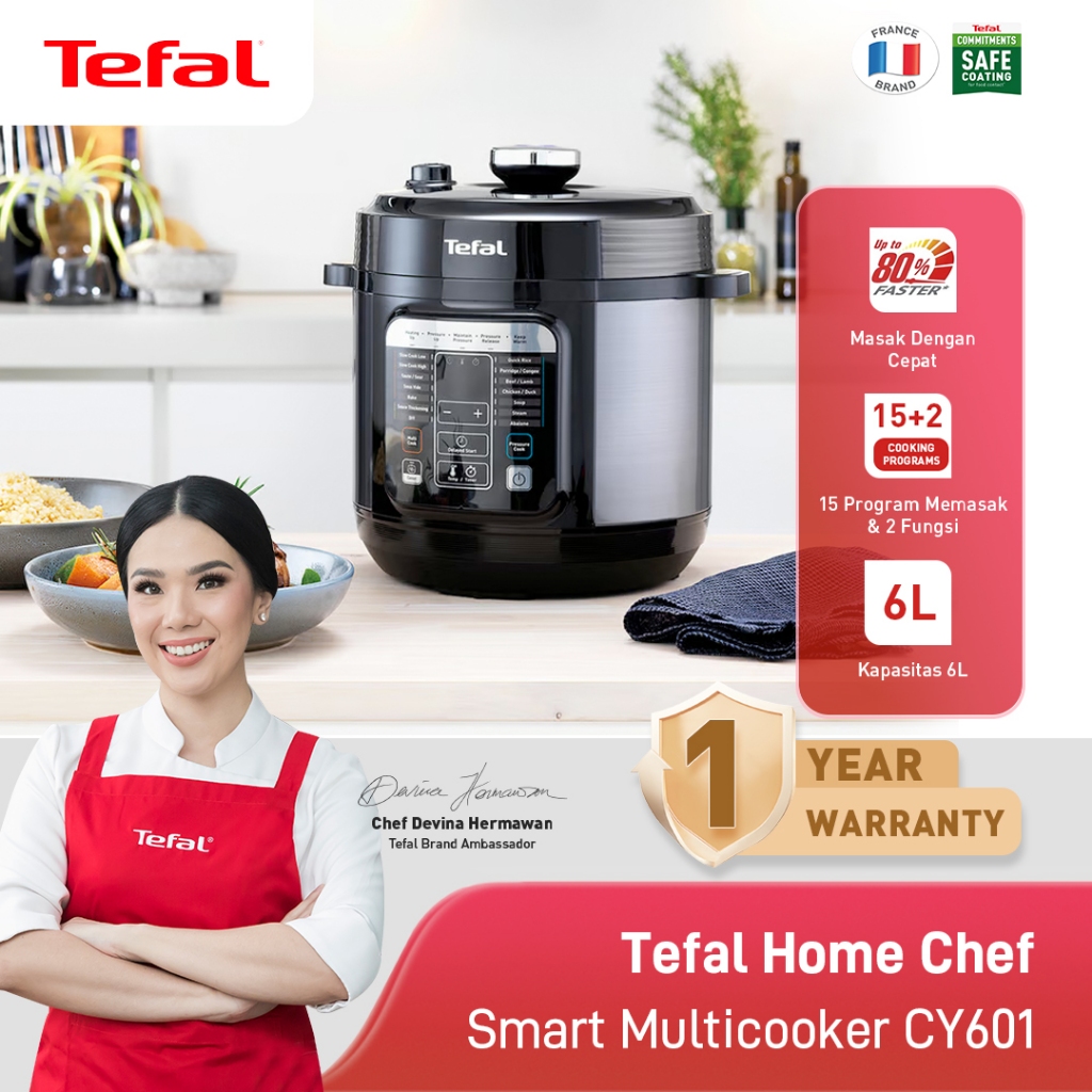 Jual Tefal Home Chef Smart CY601 - Pressure Cooker / Slow Cooker ...