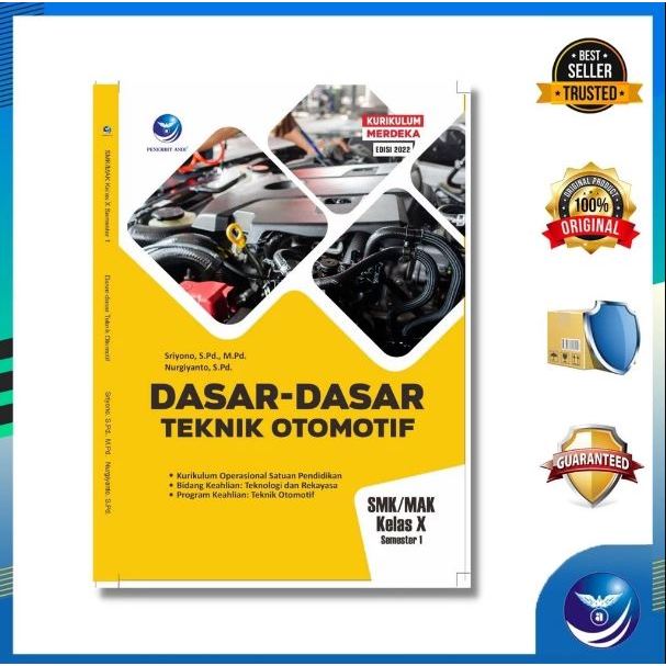 Jual Penerbit Andi - Buku Puske - Dasar-dasar Teknik Otomotif SMK Kelas ...