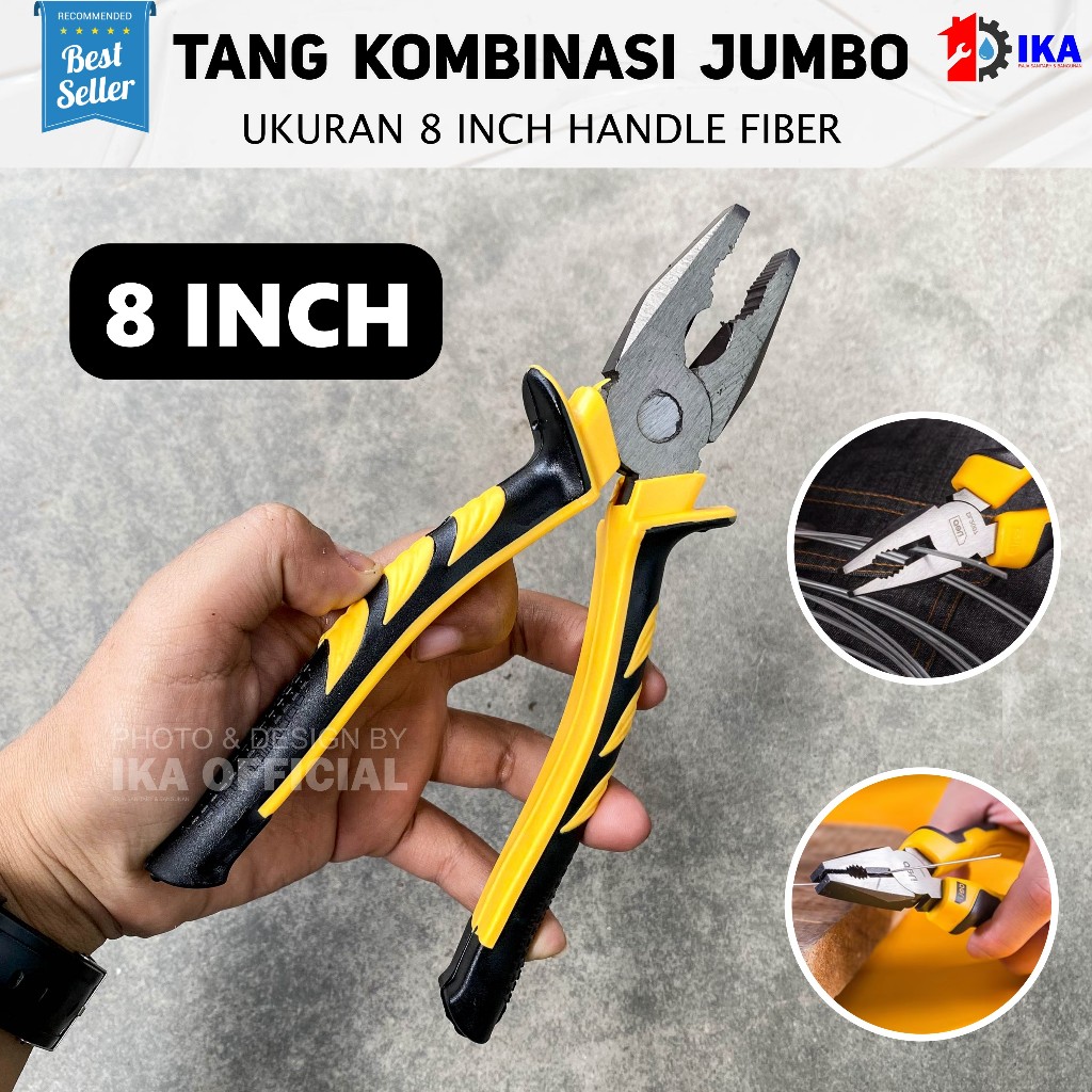 Jual Professional Tang Kombinasi 8 Inch - Linesman Pliers 8 Inch / Tang ...